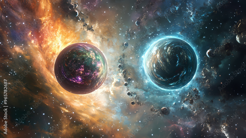Discovery between two parallel universes through a dynamic side view ...
