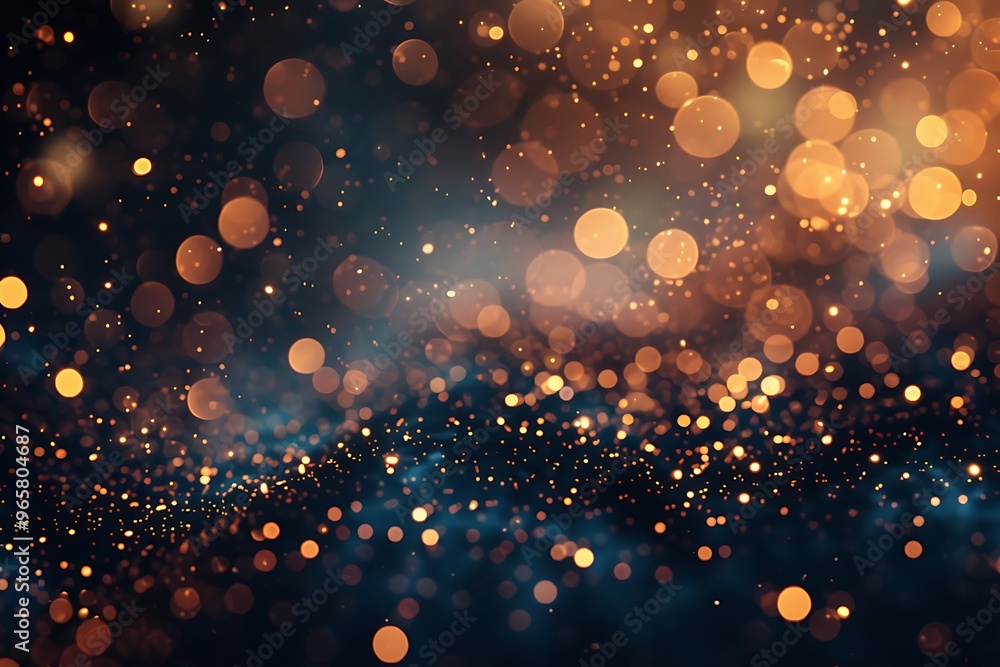 Shiny gold glitter bokeh background. Creative sparkling star dust texture for luxury rich ...