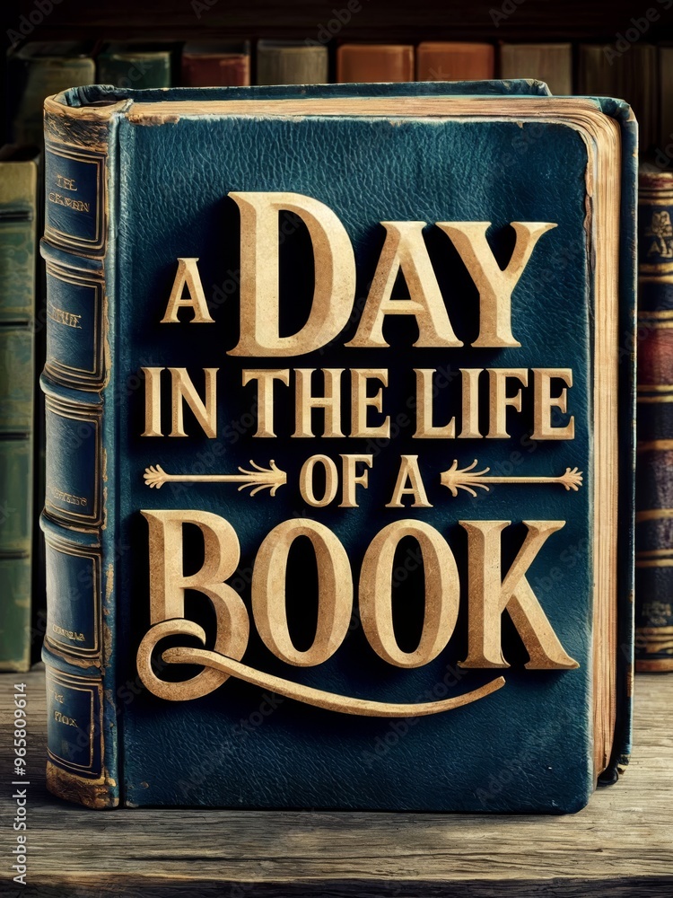 Vintage book cover with bold typography. Classic literature theme ...