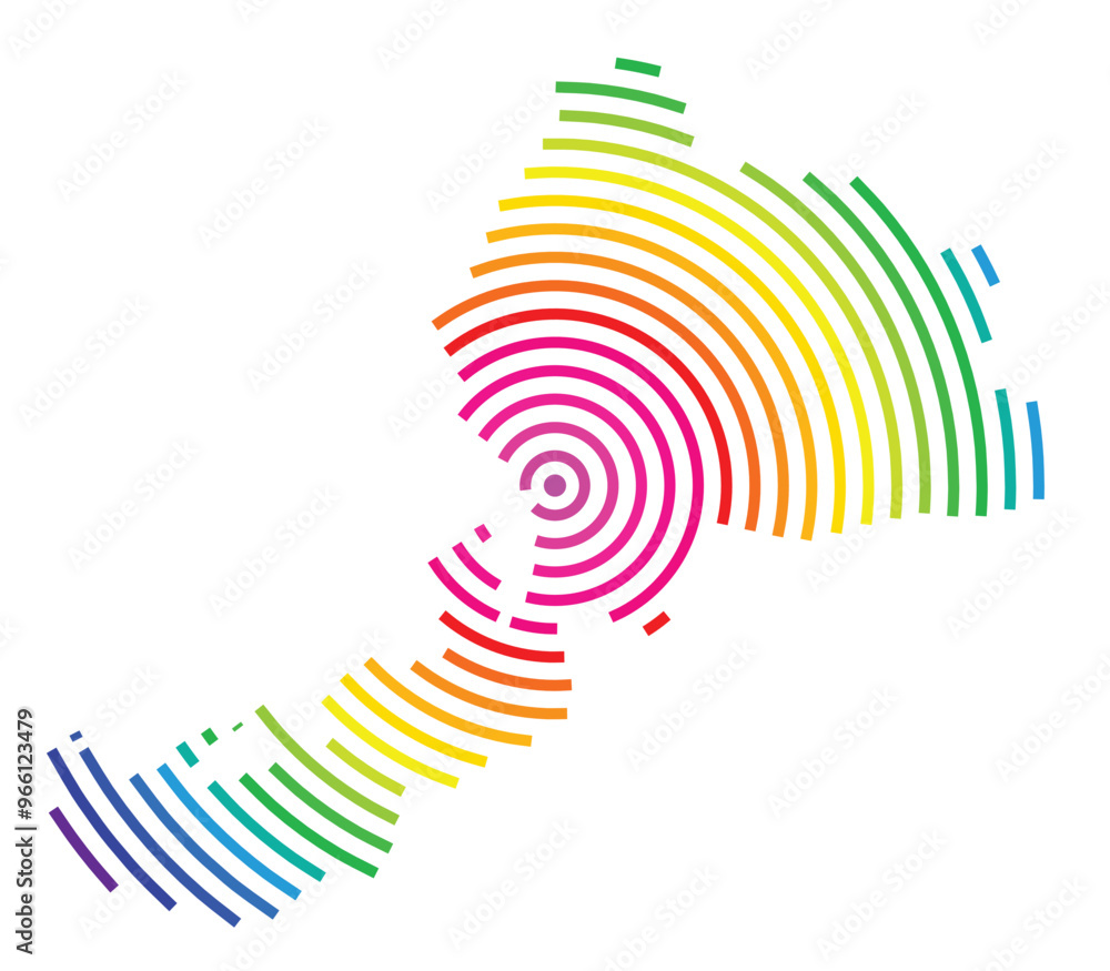 Symbol Map of the Prefecture Fukui (Japan) showing the territory with ...