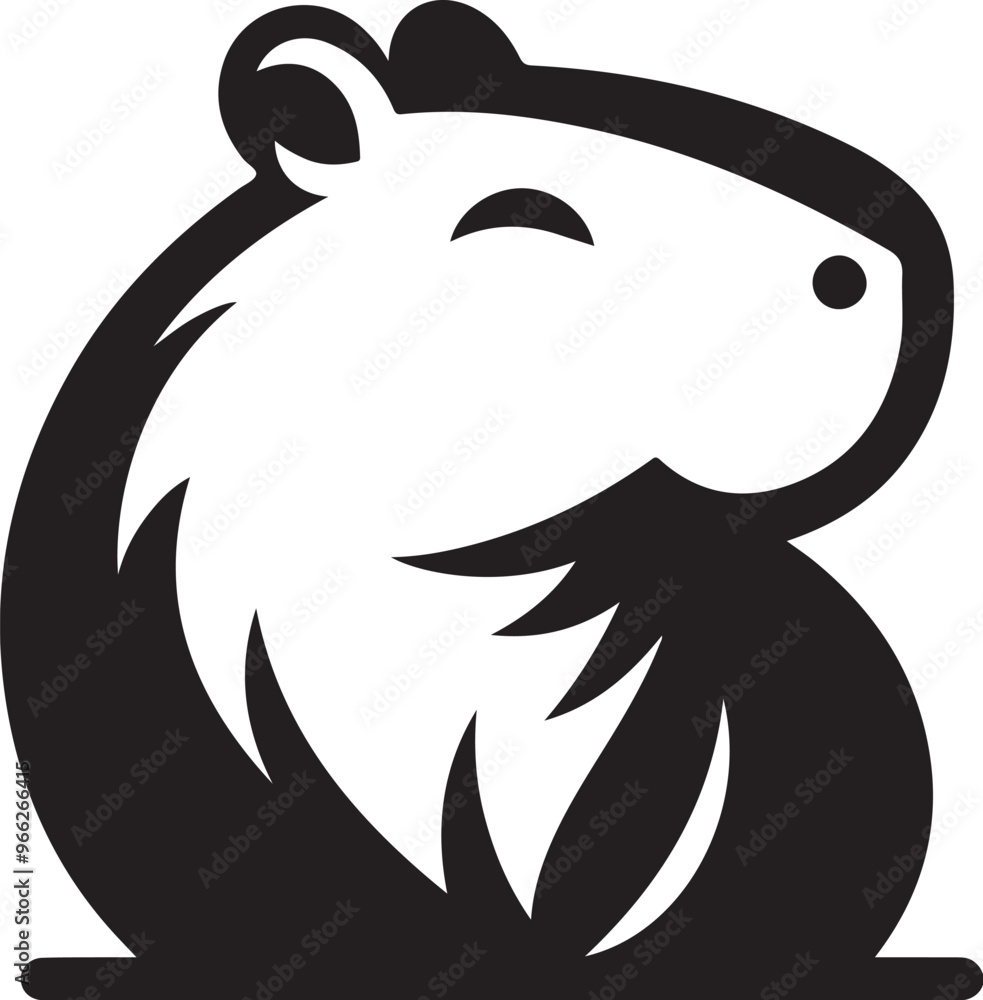 Capybara vector on transparent background for digital content, t-shirts ...