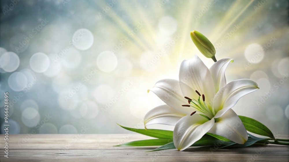 Condolence card featuring an of a lily flower in loving memory , lily ...