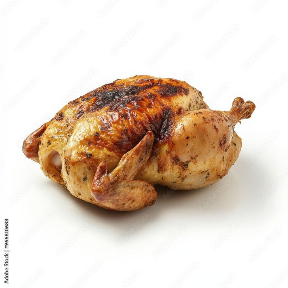 Broiler Chicken isolated on white background Stock Photo | Adobe Stock