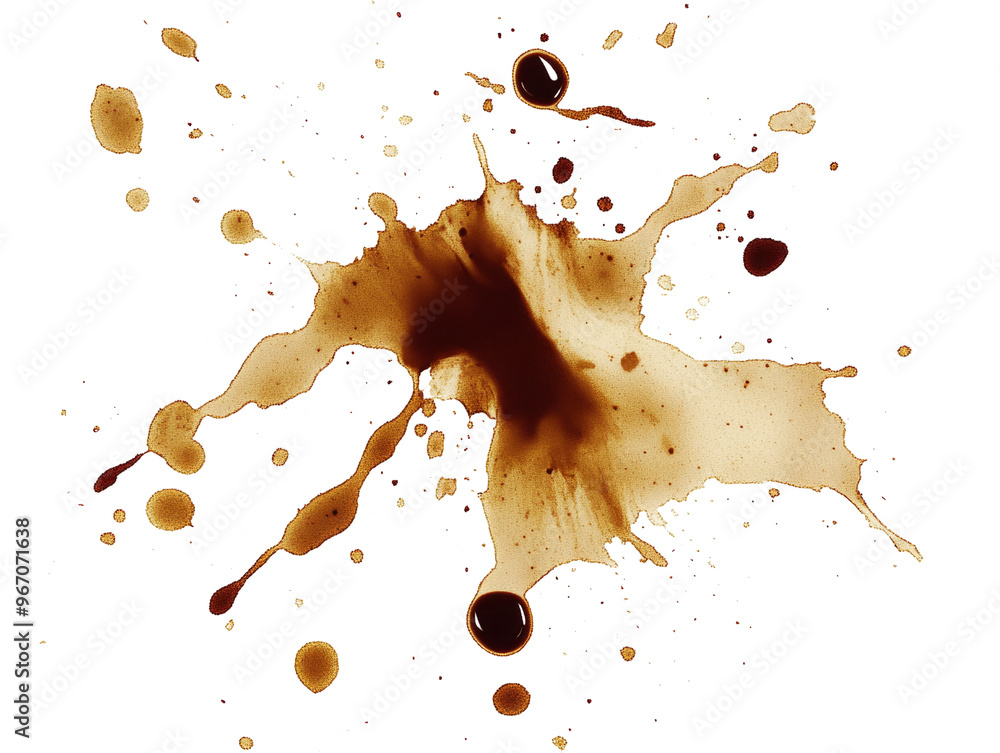 Coffee splatter spray, png stock photo file cut out and isolated on a ...