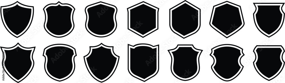 Set of shield icons. Collection of security shield icons. Protect ... Set of shield icons. Collection of security shield icons. Protect ...