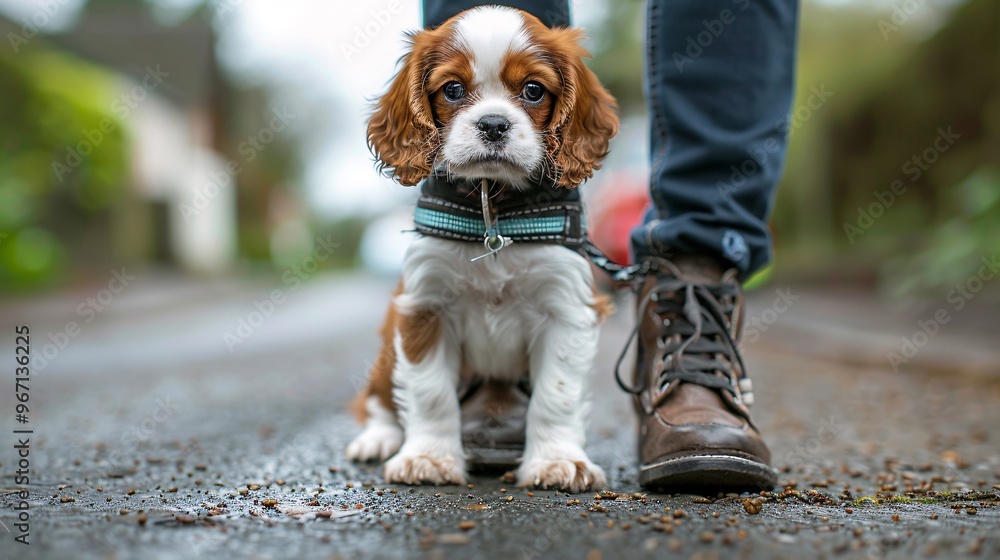 72. An engaging image of a Cavalier King Charles Spaniel puppy on a ...