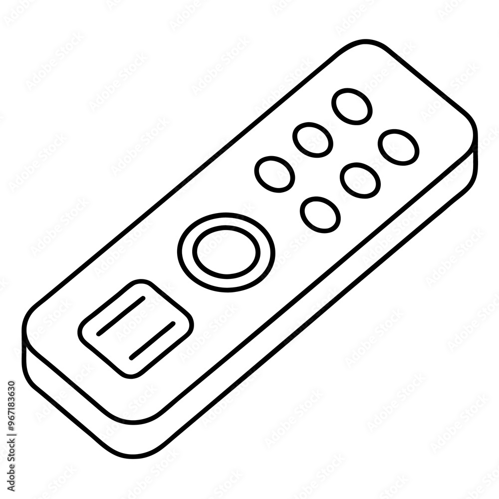 remote control outline coloring book page line art illustration digital ...