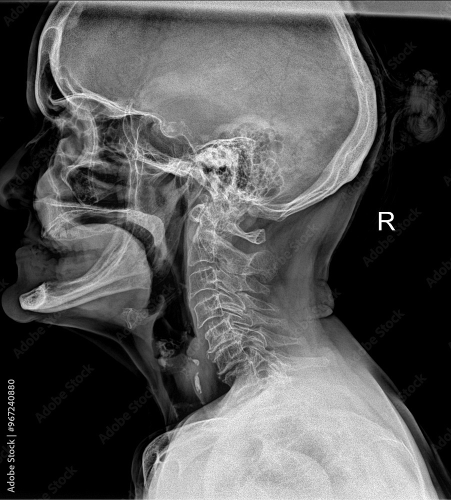 Side View Cervical Spine X-ray: Evaluating Neck Structure and Alignment ...