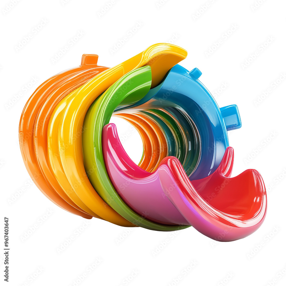 Colorful water slides create a fun and vibrant atmosphere in a water ...