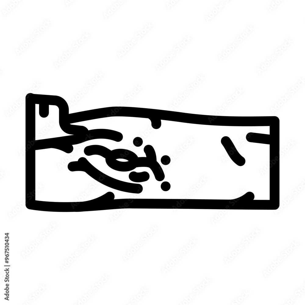 lymph node dissection surgery line icon vector. lymph node dissection ...