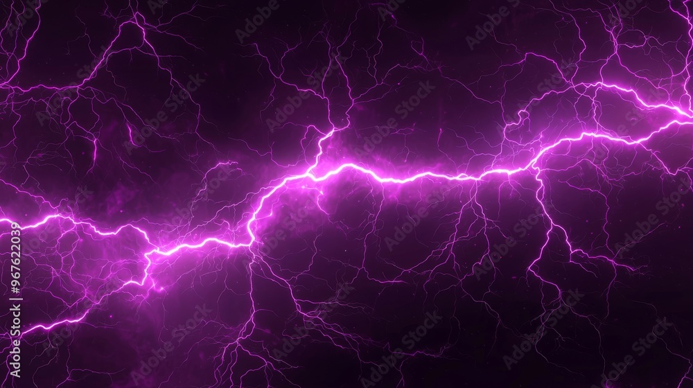 Sprite sheet of lightning strike animation. Electric power impact ...