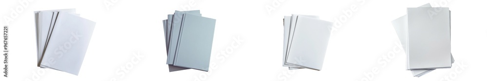 ภาพประกอบ Stock Half-folded (A5) A4 size flyer pamphlet brochure design ...