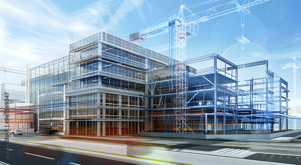 Building Information Modeling (BIM) software is used to plan and ...