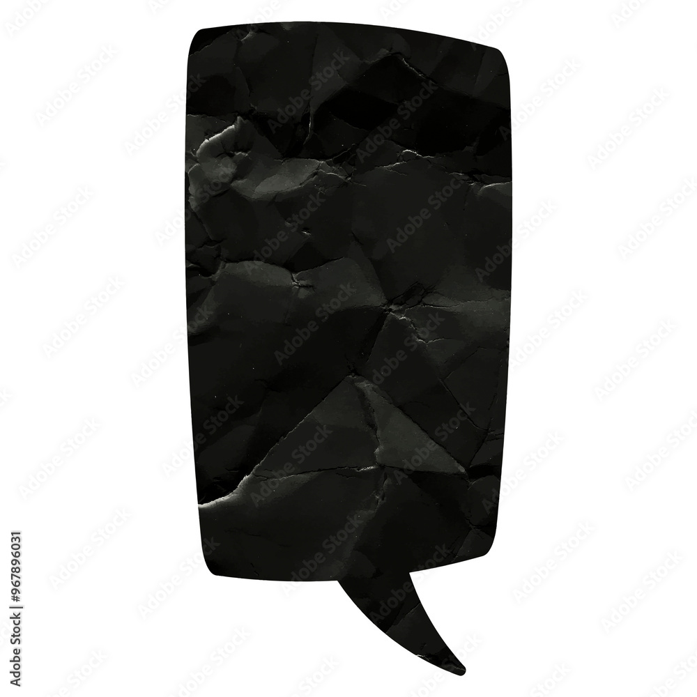 Black speech bubble png sticker, transparent background Stock Photo ...