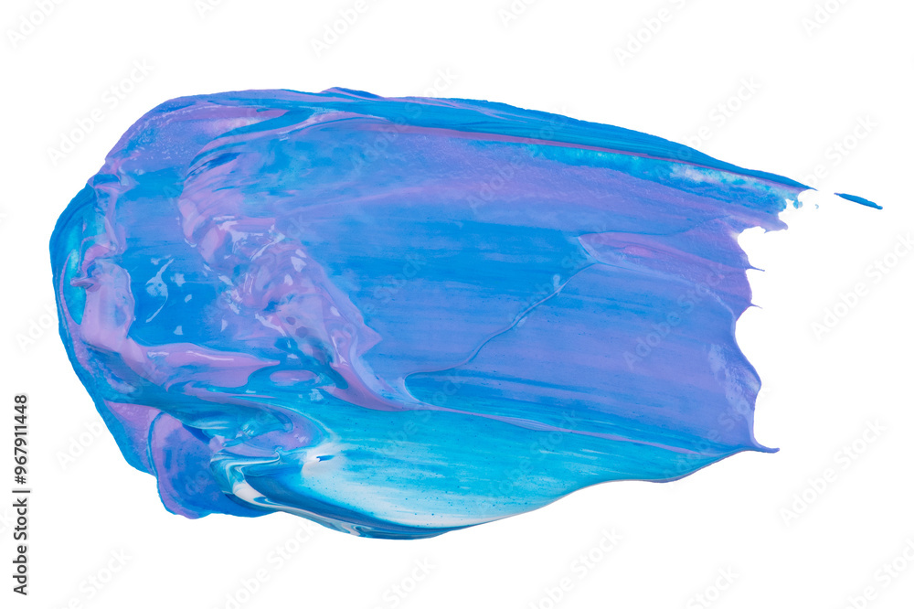 Blue paint smudge textured png brush stroke creative art graphic Stock ...