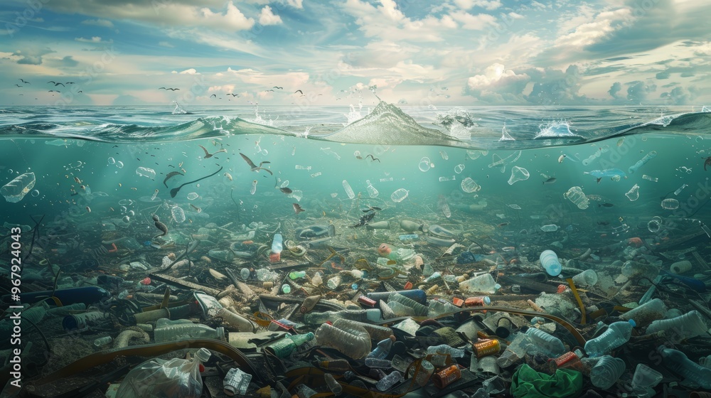 Devastating impact of pollution marine life struggles amidst a sea of ...