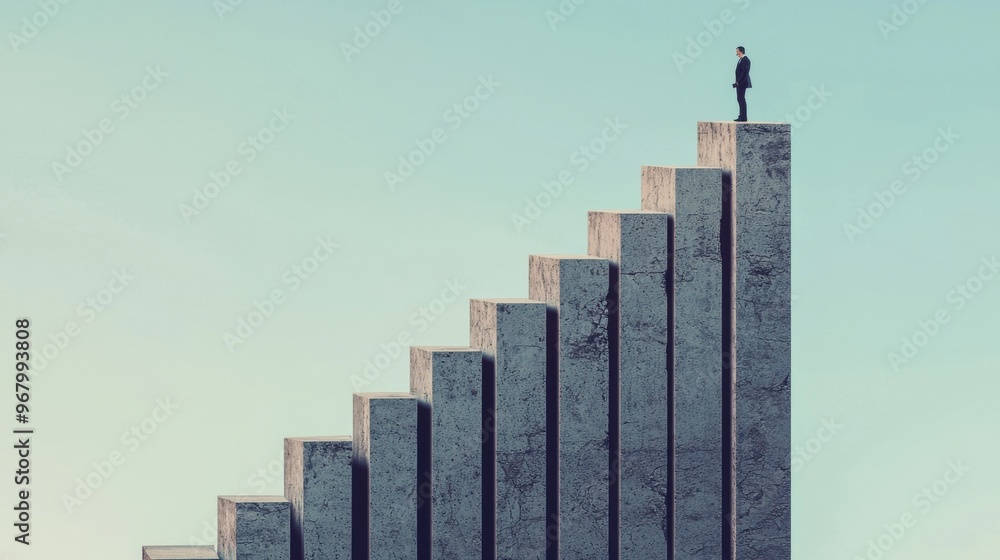 Stock-Illustration „Declining Bar Graph of Life: A bar graph in the ...
