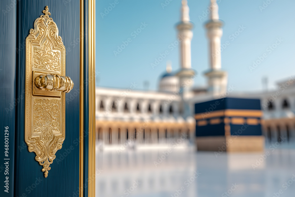 Makkah Holy Kaaba in the Sacred Mosque | Iconic Islamic Landmark of ...