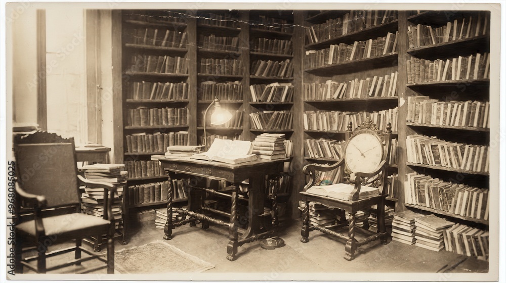 Generative AI, The Timeless Elegance of a Classic Library: A Sanctuary ...