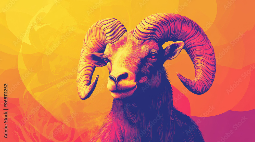 Use bold and dynamic colors to represent Aries' vibrant and energetic ...