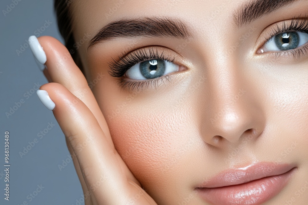 Rosacea Symptom Management and advanced therapies visualized in a clean ...