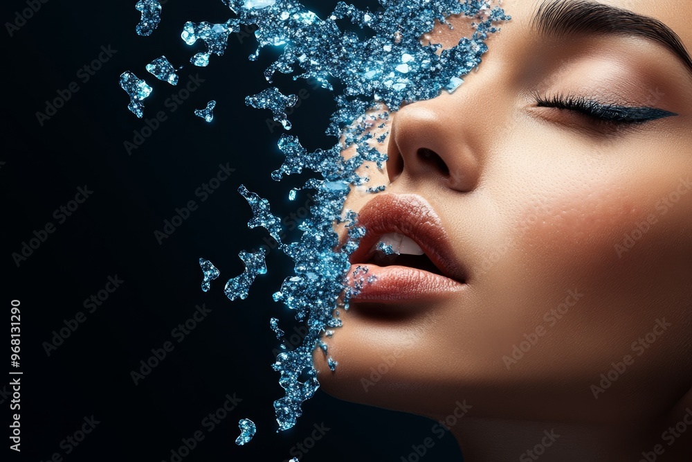 Shingles Healing Transformation visualized in an abstract artistic ...