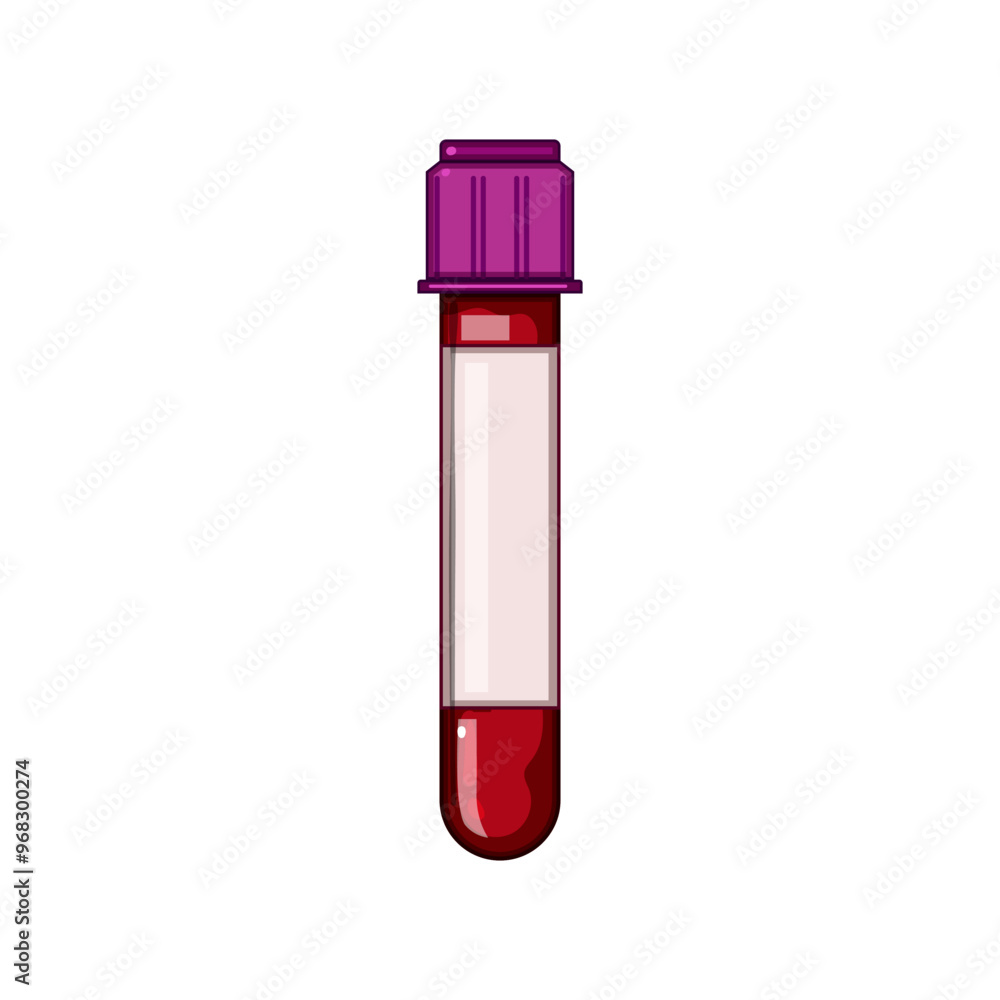 phlebotomy blood test vial cartoon. serum plasma, hematology centrifuge ...