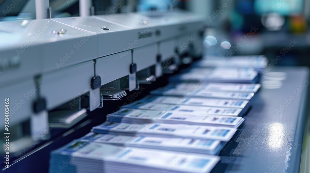 Cheque Processing Machine: Scans and processes checks, handling ...