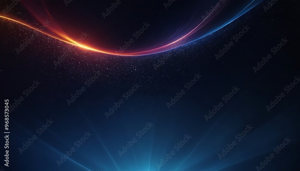 Future technology wave particle background, technology particle line ...