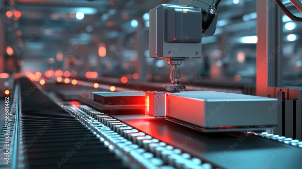 Automated system performing visual quality inspection on production ...