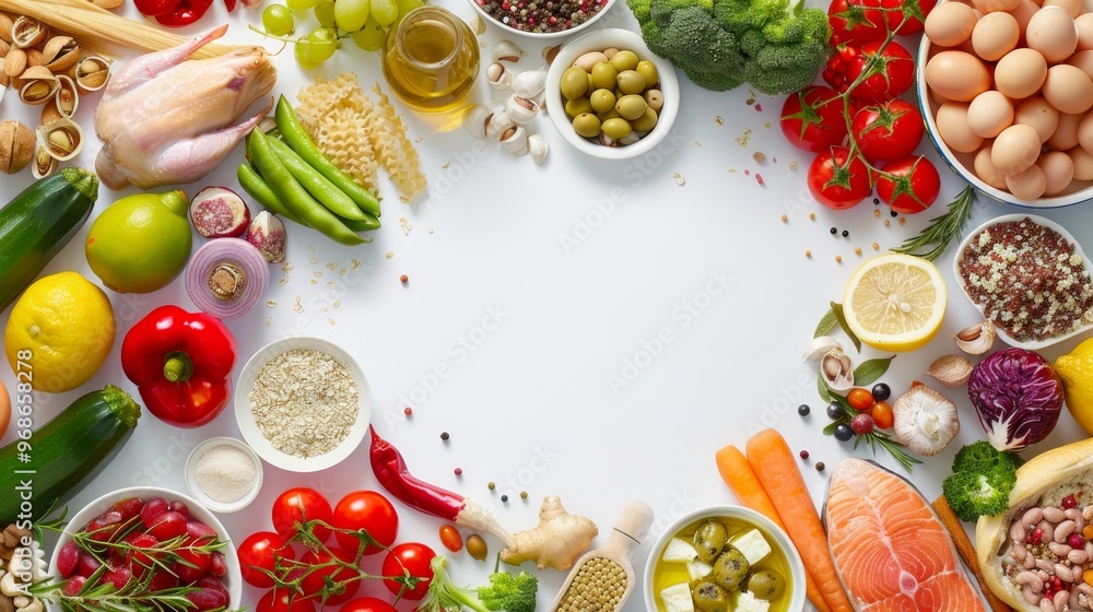 Food and vegetables, fruits, grains, each food group is different. It ...
