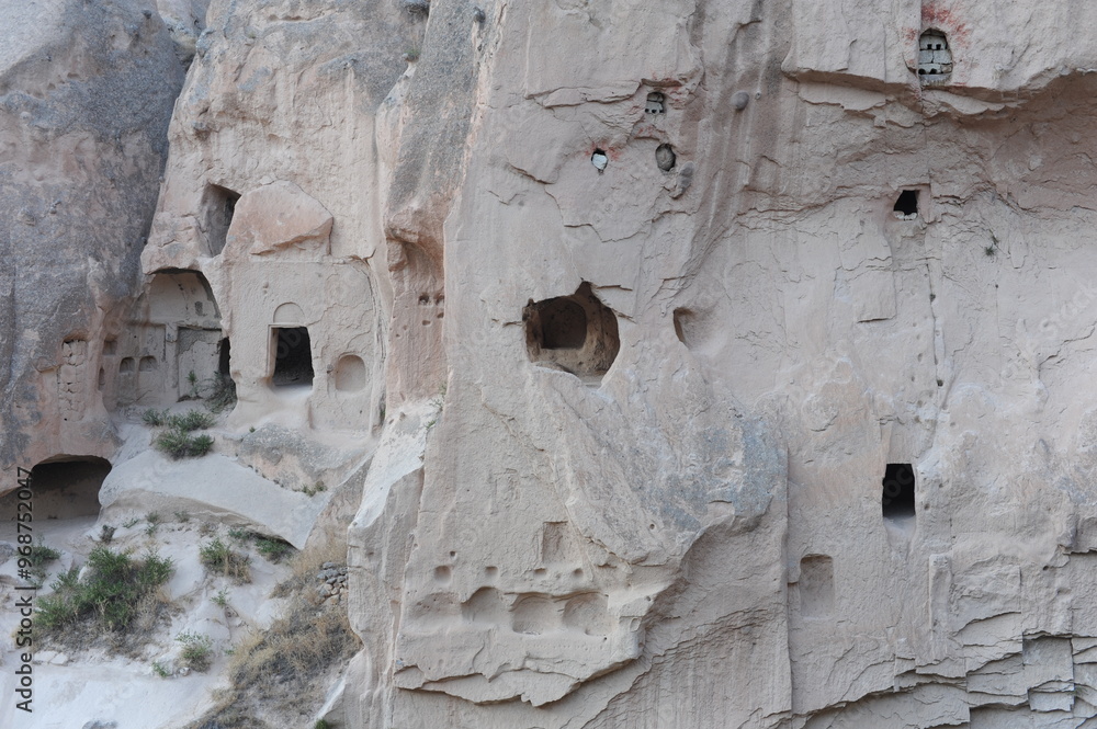 Caves in limestone (sandstone) mountains with rock-cut churches ...