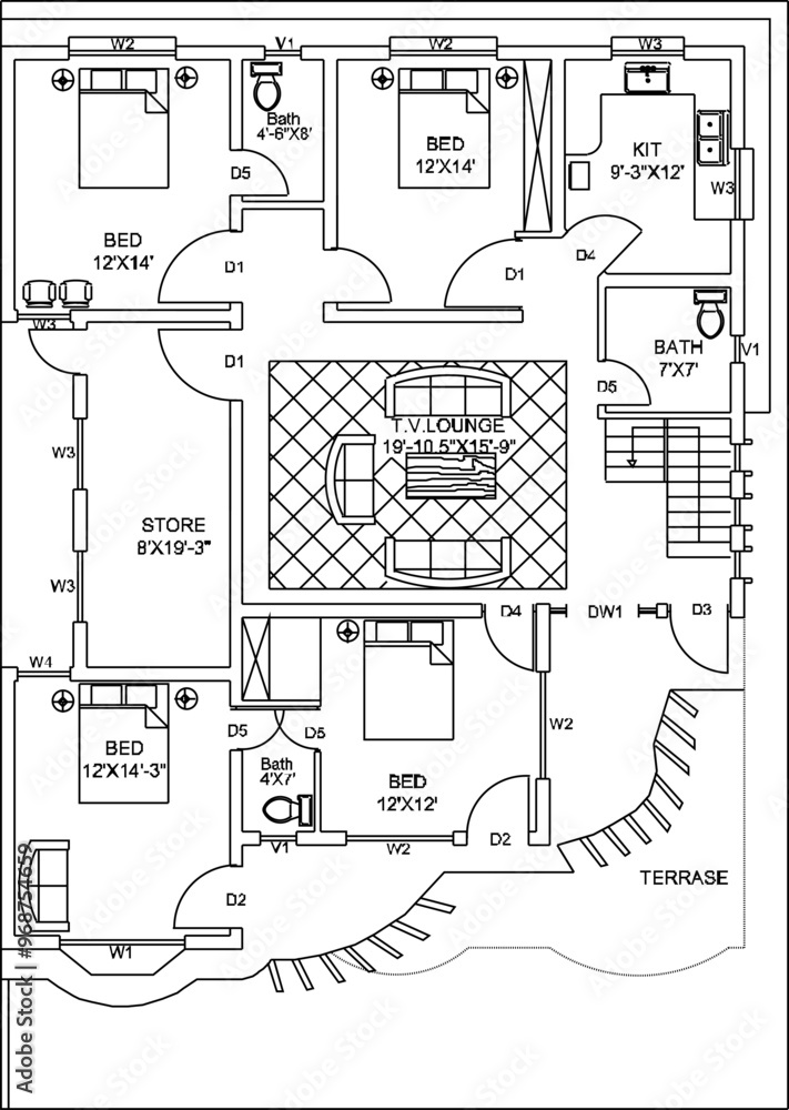 Vector sketch illustration silhouette design engineering drawing ...