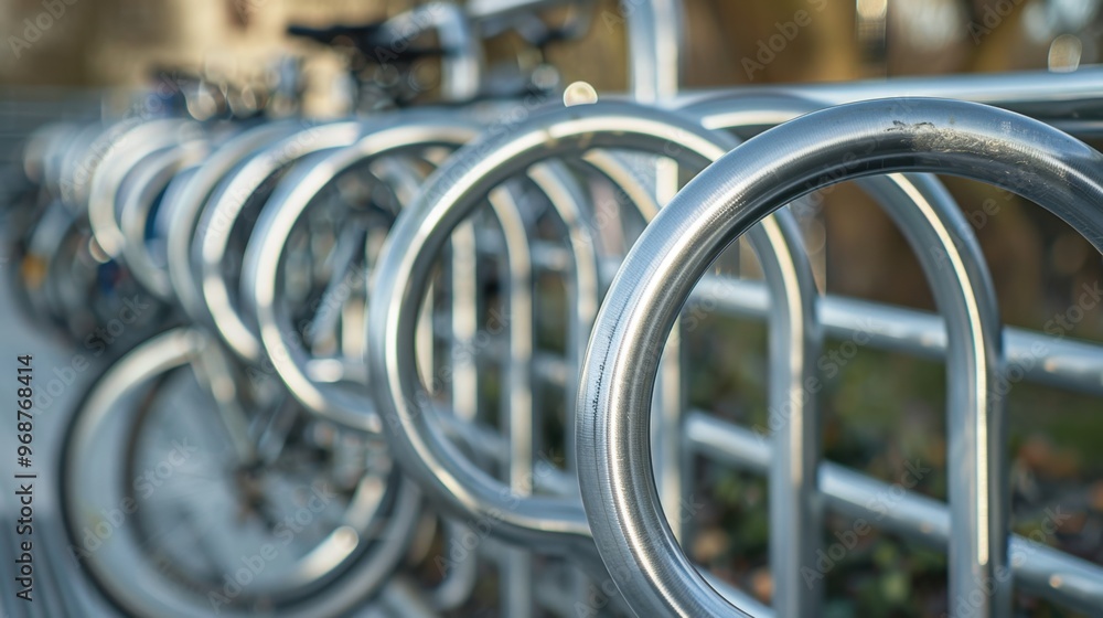 Bicycle Racks: Metal racks for securely parking and locking bikes ...