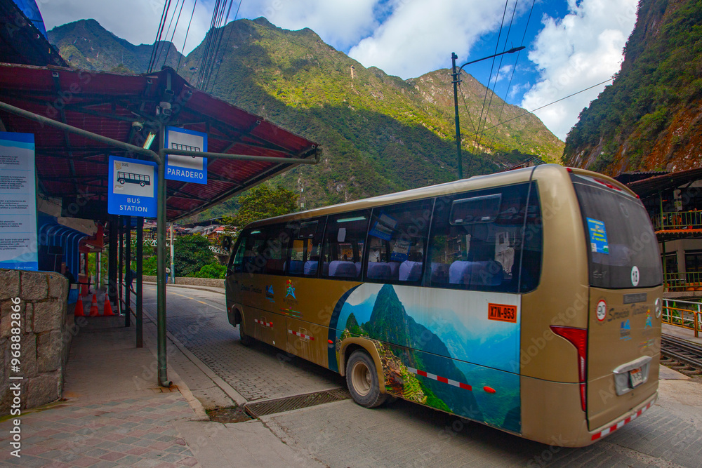 Aguas Calientes, Peru - May 8, 2022: PTerminal in Aguas Calientes with ...