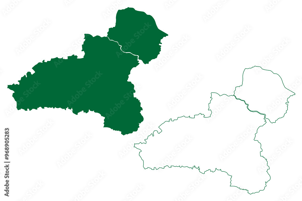 Dhule district (Maharashtra State, Nashik Division, Republic of India ...