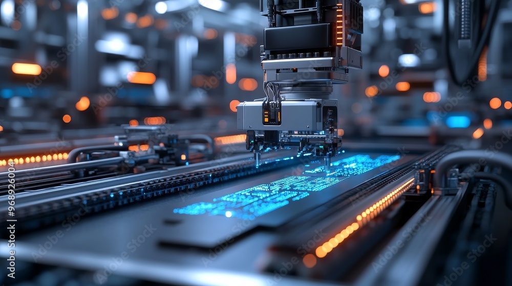 Autonomous AI-controlled smart factory producing custom products on ...