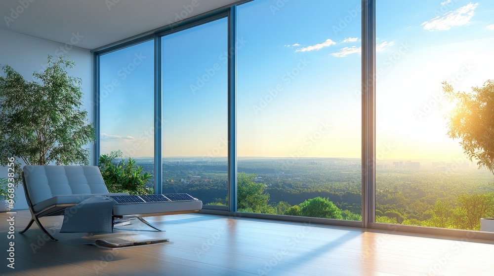 AI-enhanced smart windows with built-in solar panels for energy ...