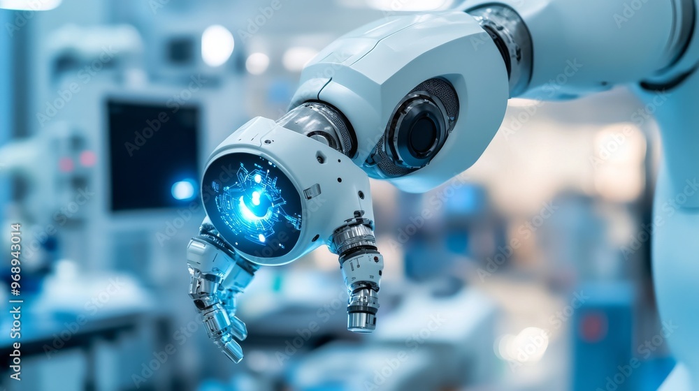 AI-enhanced surgical robots performing non-invasive procedures with ...