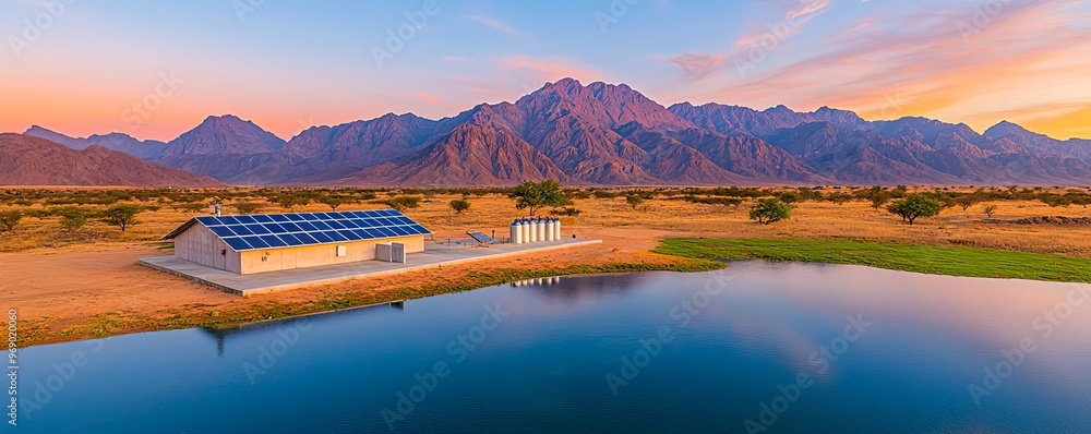 Decentralized water treatment, solar power, remote location, community ...