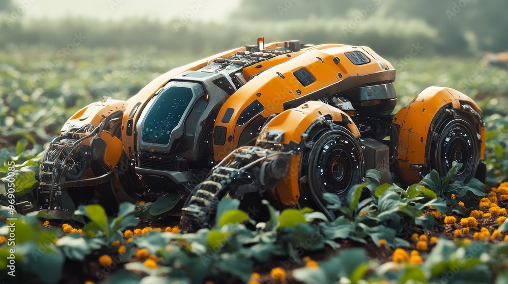 Autonomous AI-powered agricultural bots managing large-scale crop ...