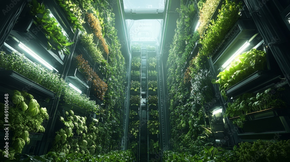 Autonomous farming systems using AI and robots to maintain vertical ...