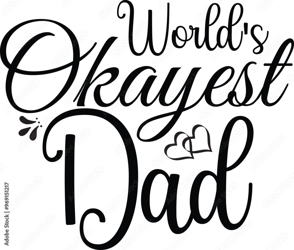 Dad SVG Typography Vector Design. World's number one Dad - quote ...