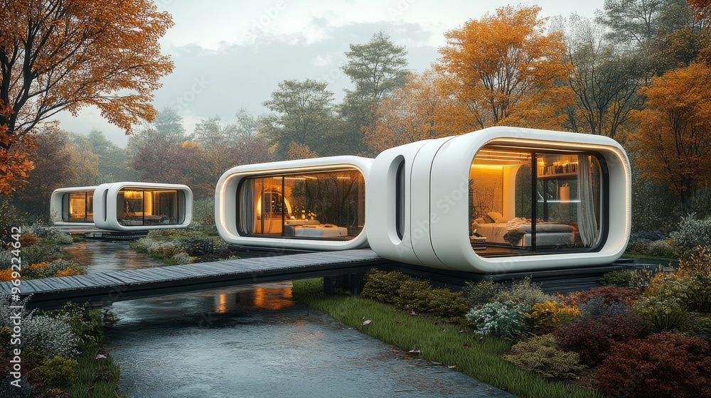 Futuristic Ai Driven Modular Home Designs Adapting To Different Environments Houses