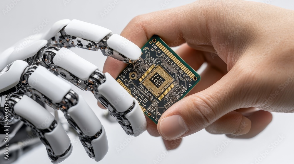 Forwarding high-speed processing chips From humans to AI robots, from ...