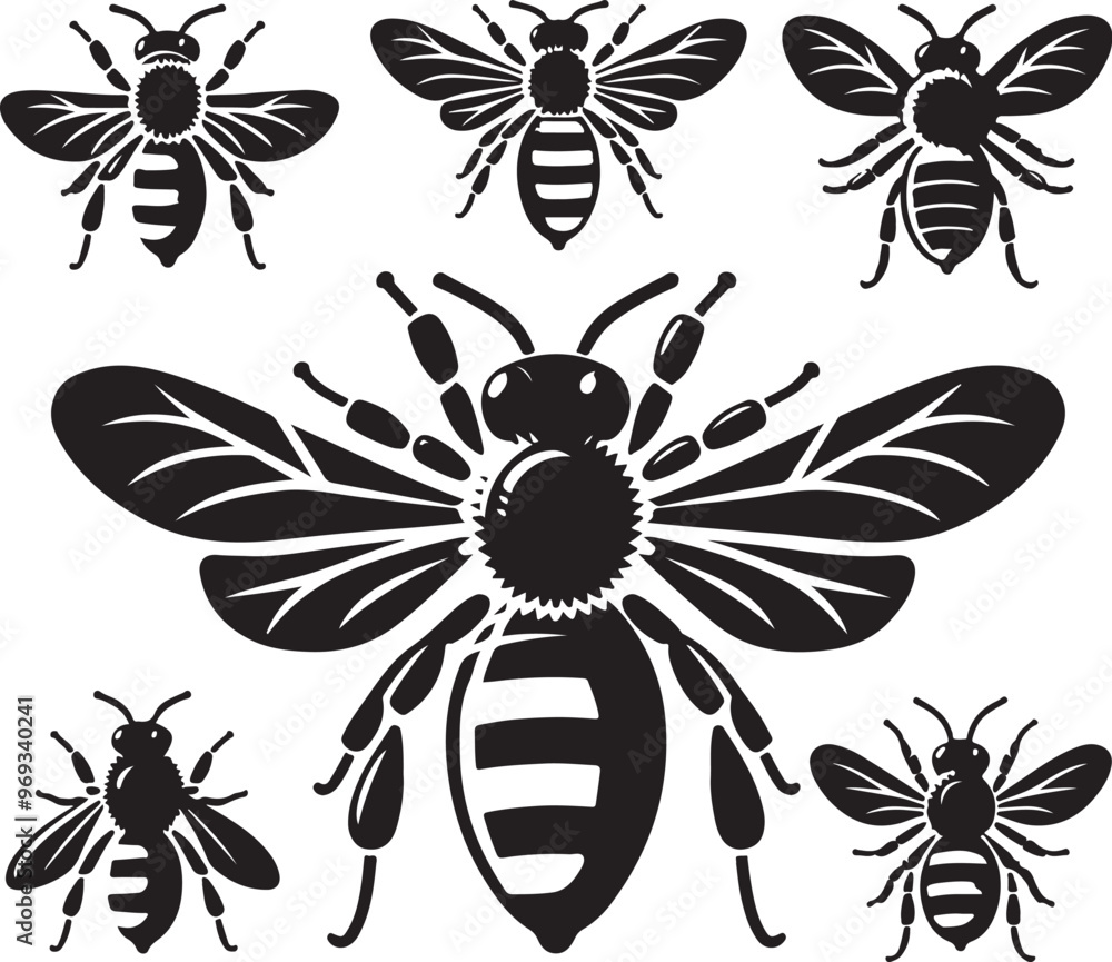 bee clipart vector design,awesome bee svg,high resolution printable bee ...