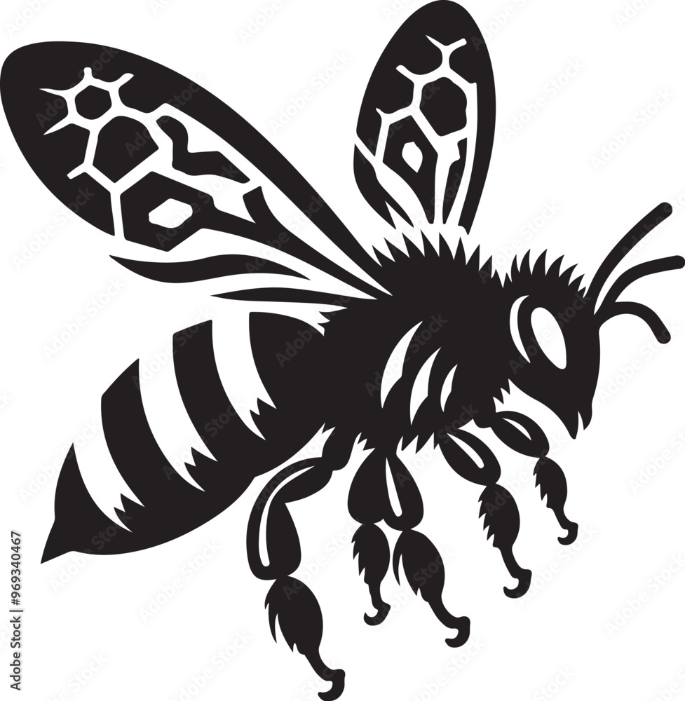 bee clipart vector design,awesome bee svg,high resolution printable bee ...
