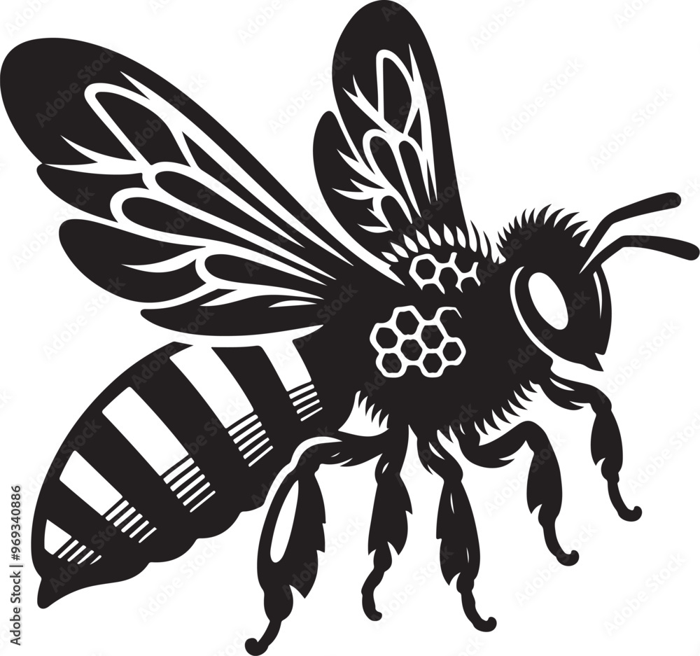 bee clipart vector design,awesome bee svg,high resolution printable bee ...