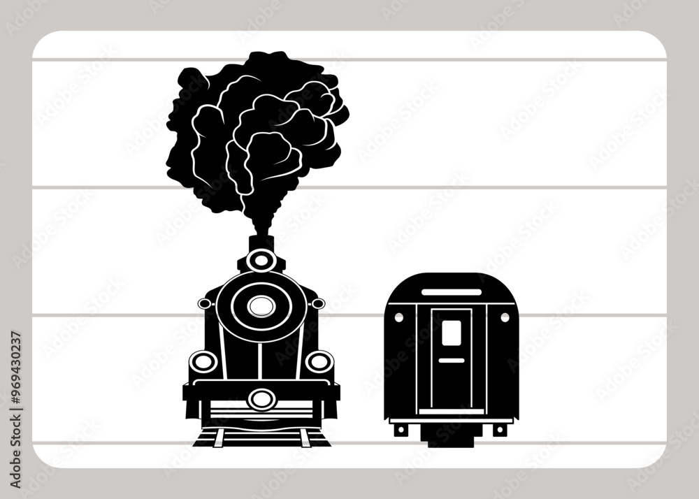 Vector de Stock Locomotive SVG, Train Locomotive Svg, Railroad Track ...