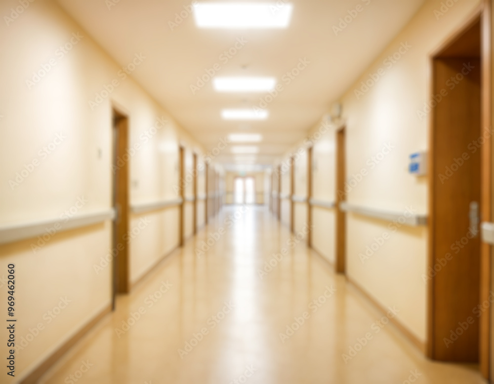 Abstract blur hospital clinic medical interior background stock photo ...